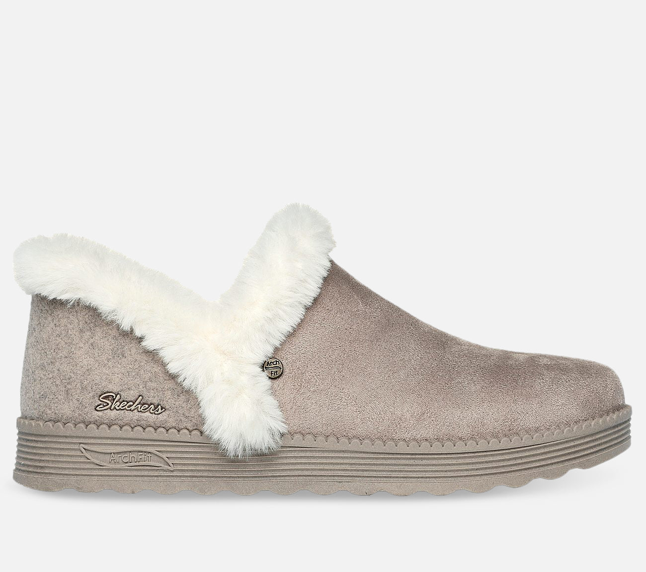 Arch Fit Dream Winter Warmth | Taupe toffel - Köp online här – Skechers.se